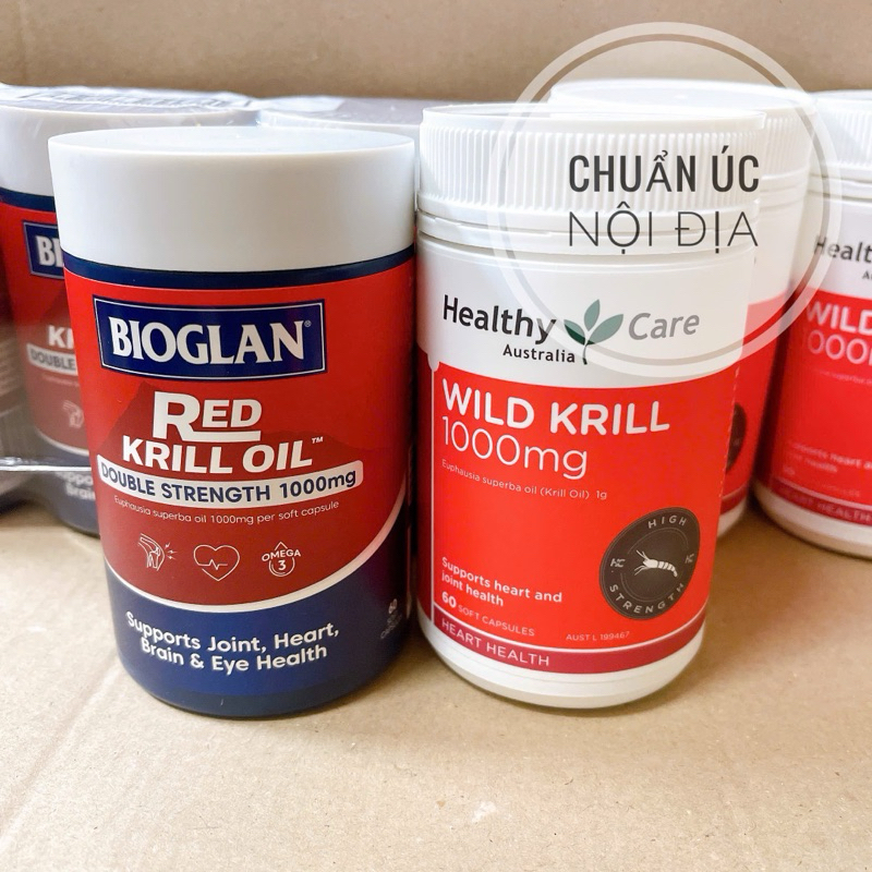 (HSD 2027) Bioglan Red Krill Oil 1000mg 60 capsules from Australia,Wild ...