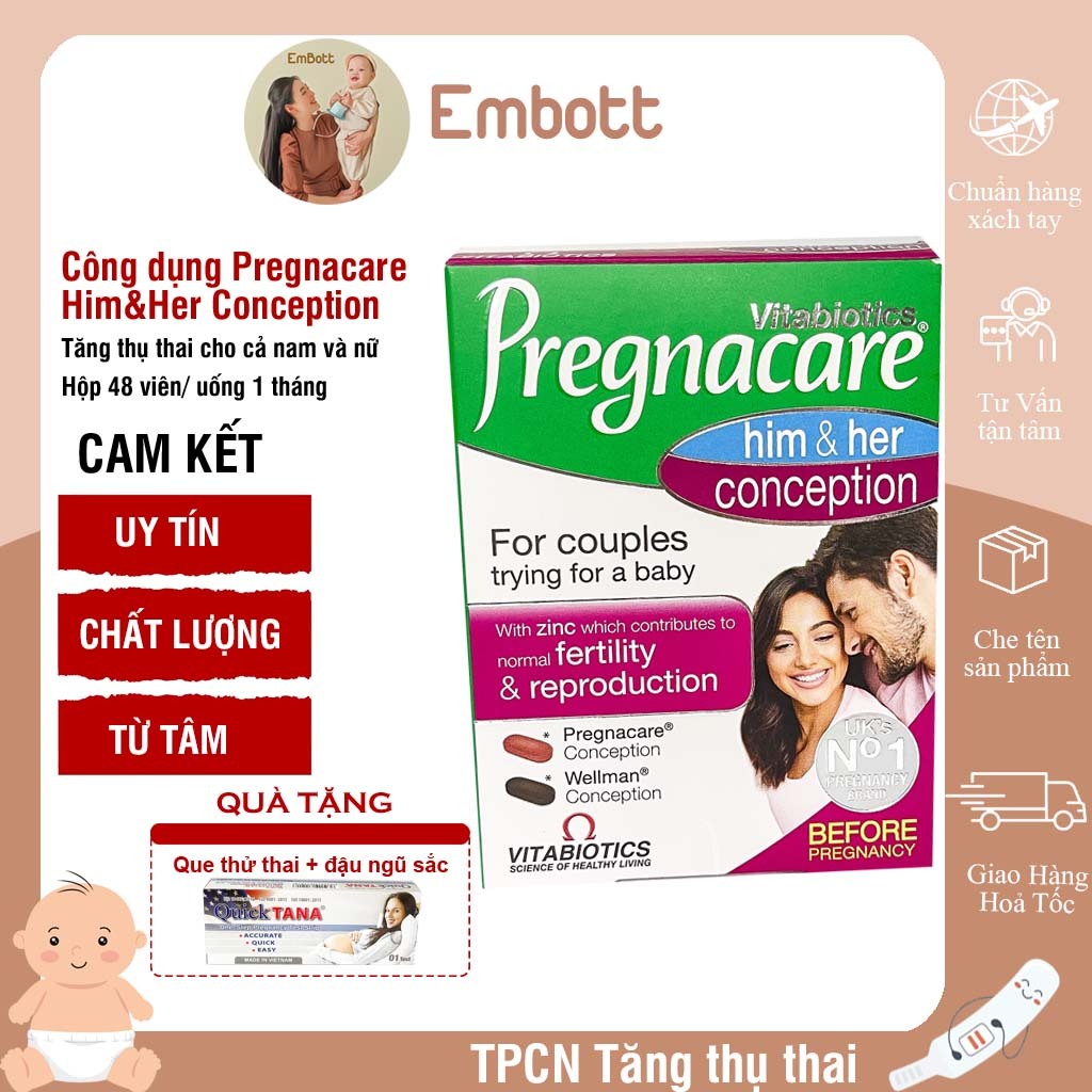 Pregnacare him her conception fertility pills for both men and women ...