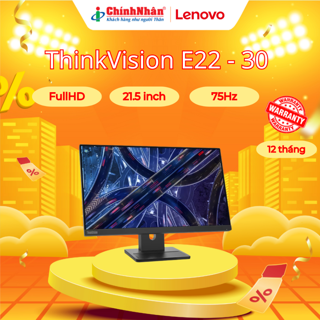 Lenovo ThinkPad E22-30 Monitor size 21.5 inch Full HD VA 60Hz 5ms ...