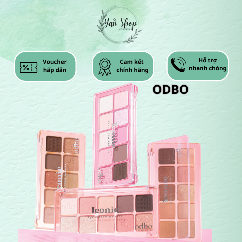 Odbo Eyeshadow Palette 10 Boxes Iconic Matte Compact, Warm Cool Tone 7g | Shopee Malaysia