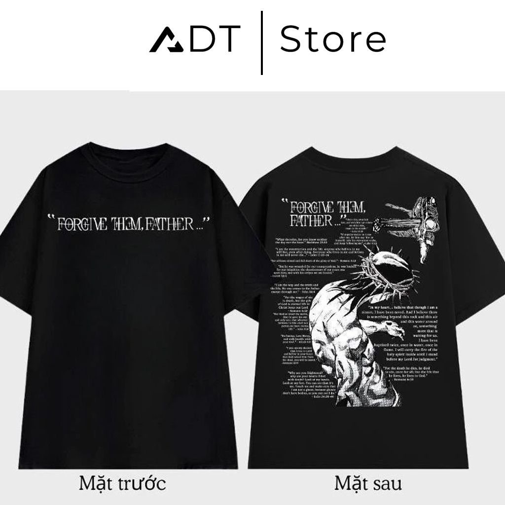 Adtstore x Jesus Jojo, Forgive Them Father T-shirt Collection - JoJo's ...