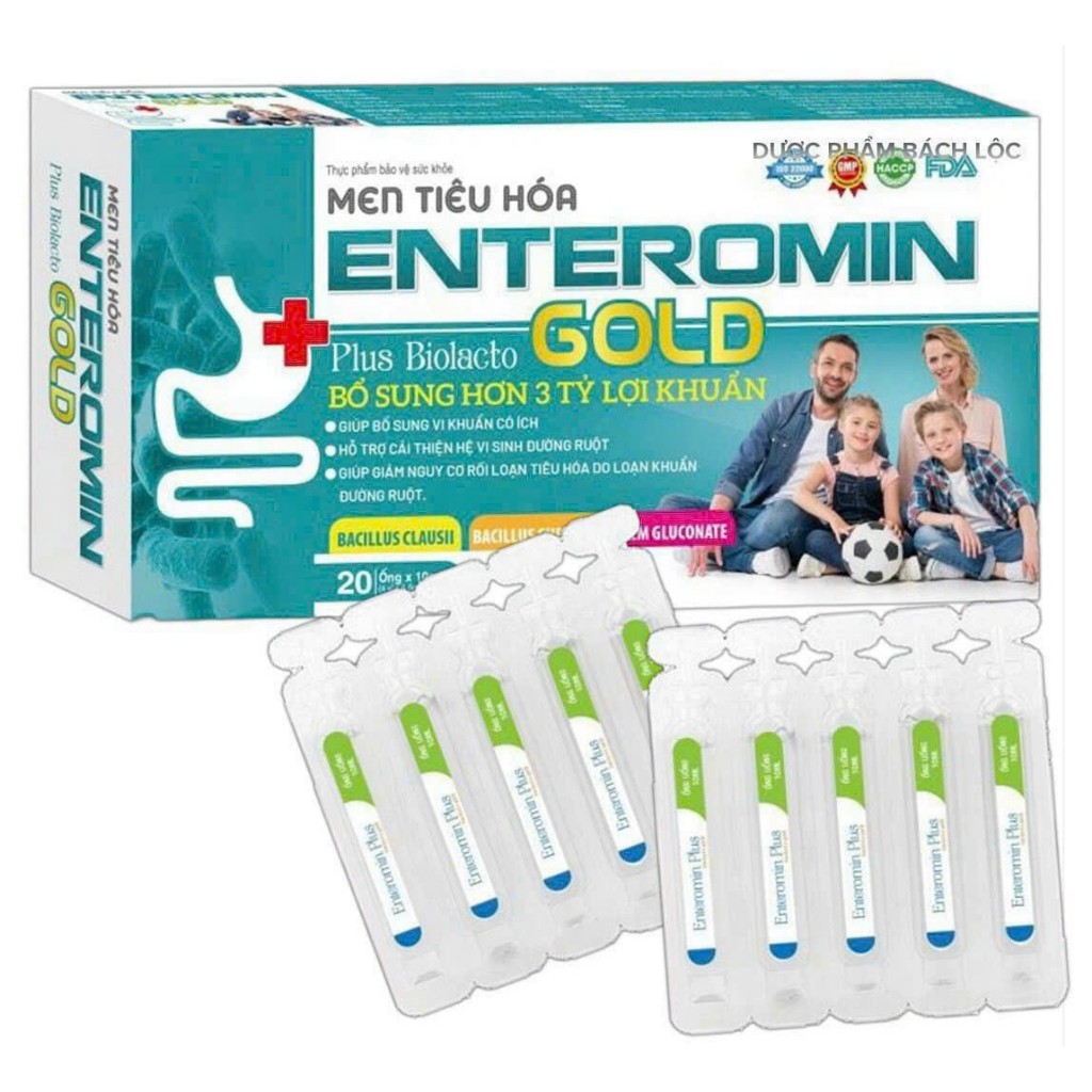 Digestive enzyme Enteromin Gold 3 billion beneficial bacteria balances ...