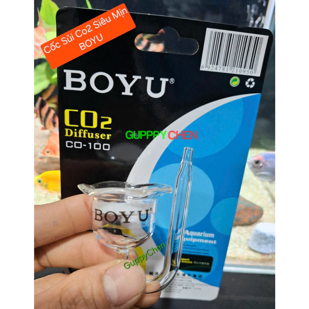 Boyu CO-100 Super Smooth CO2 Effervescent Cup for Aquariums | Shopee ...