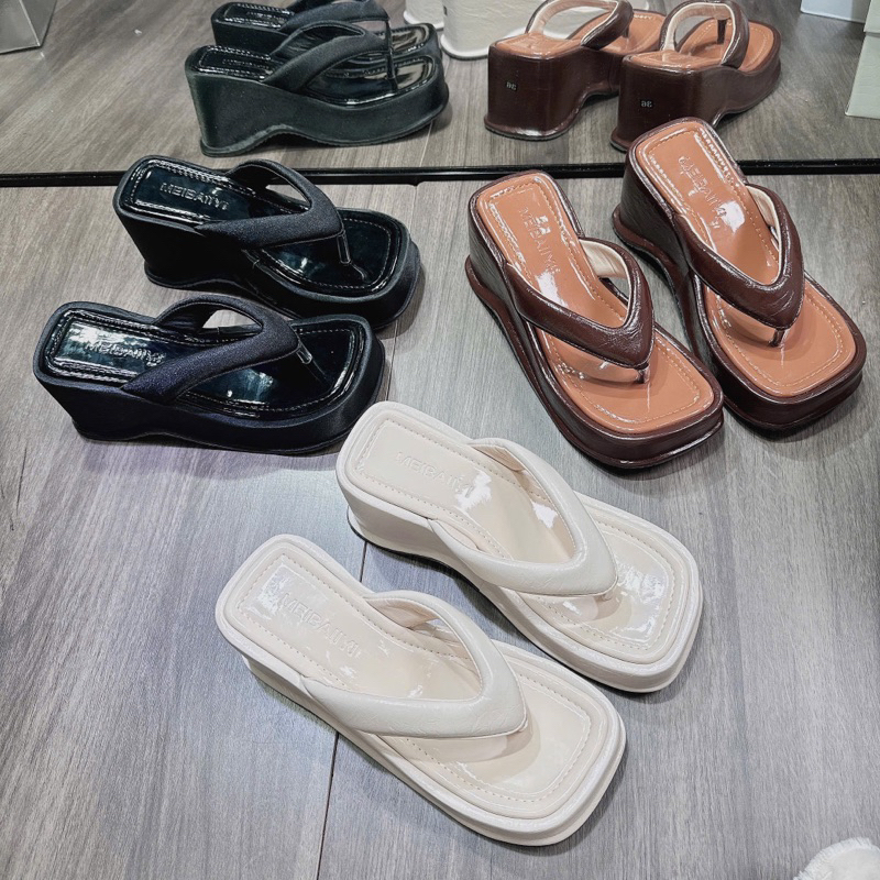 Lightweight AND SMOOTH 2-LAYER PULL-SANDAL CANE SLIPPERS, 7-INCH HIGH ...