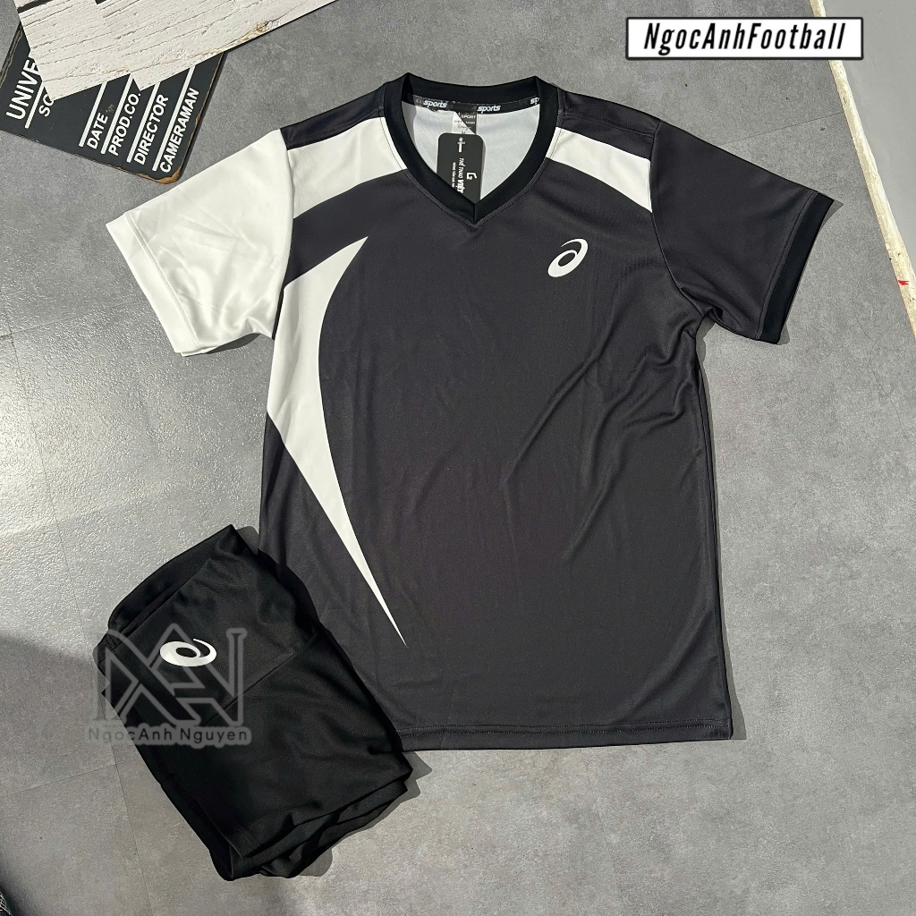 Asix Black Volleyball Kit, Men's and Women's Volleyball Shirt - Printed ...