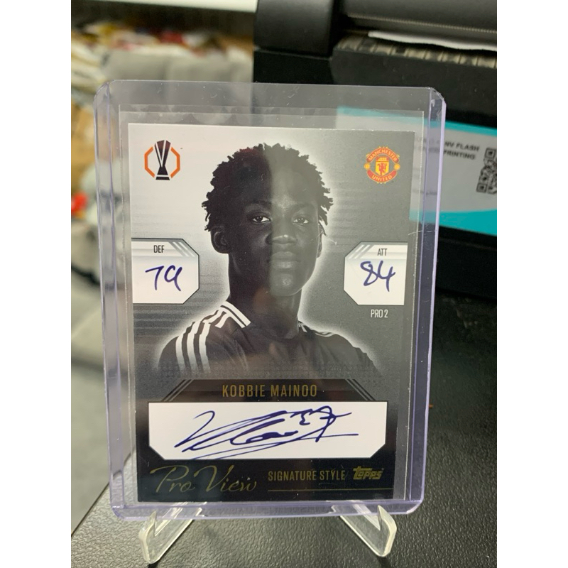 R118 Kobbie Mainoo Manchester United Signature Style Topps Match Attax ...
