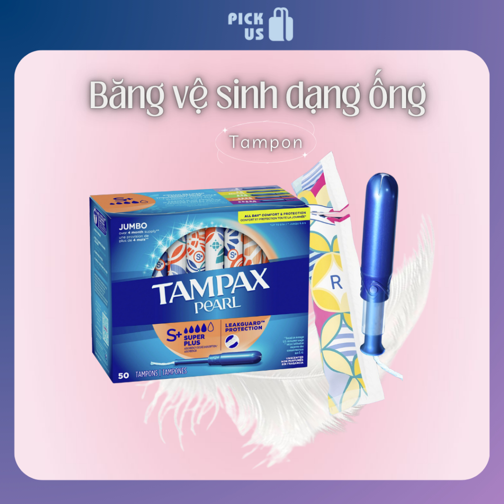 [Name Hidden] American Tampon Tampax Pearl tube, Try 1 tube | Shopee ...