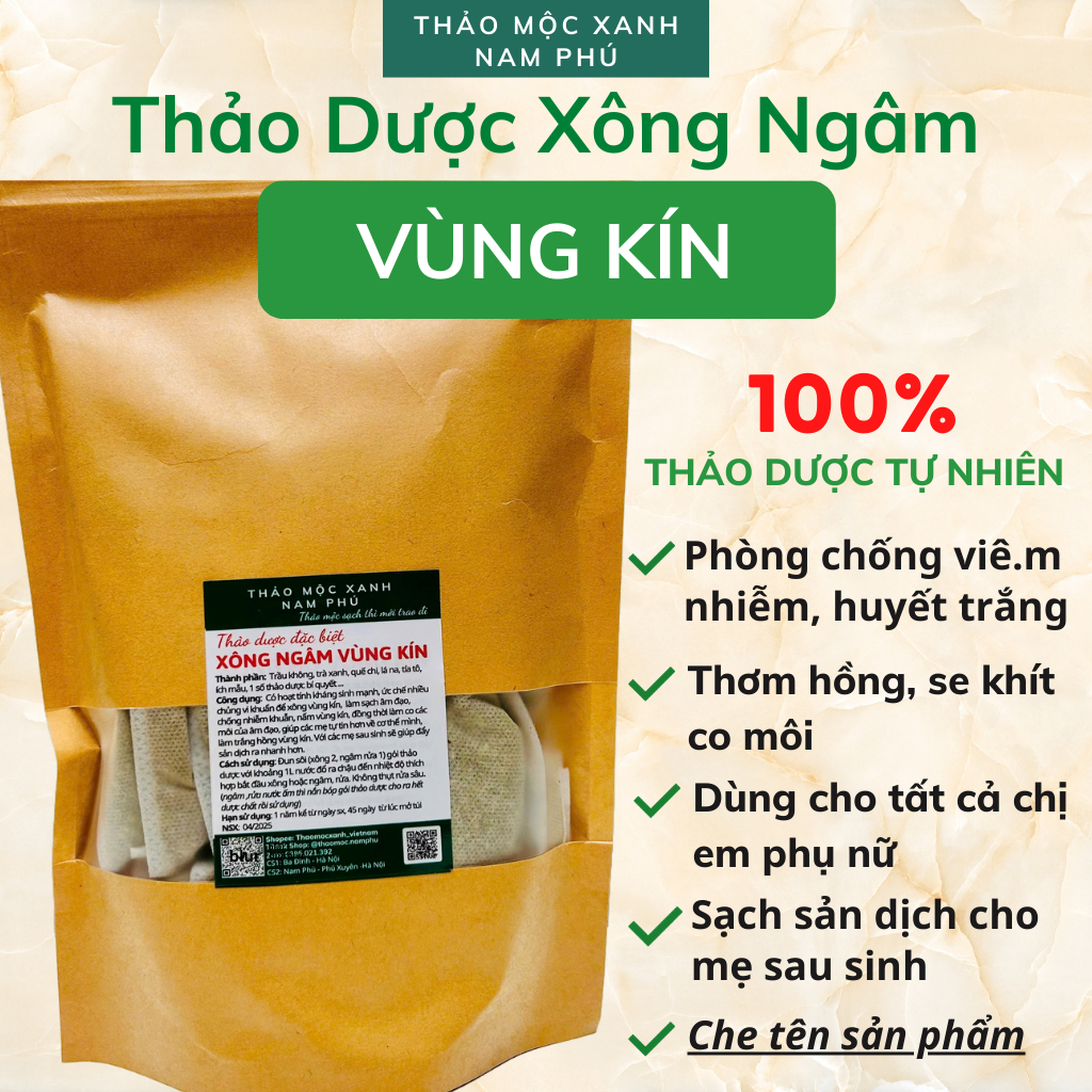 Herbal Soak to clean private areas, pink, tighten, - convenient filter ...