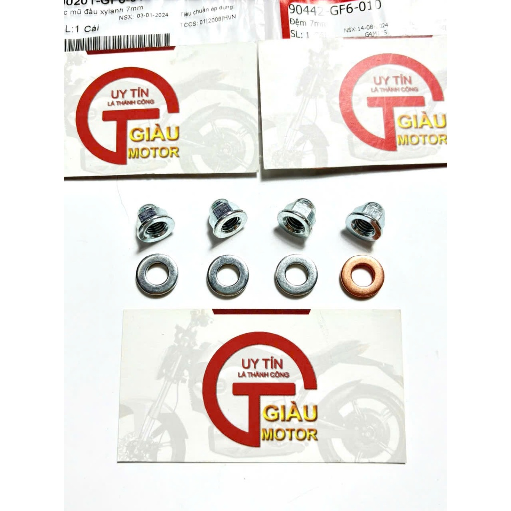 Genuine Super Dream - Wave Alpha Bull Head Screw Set Spare Parts (8 ...