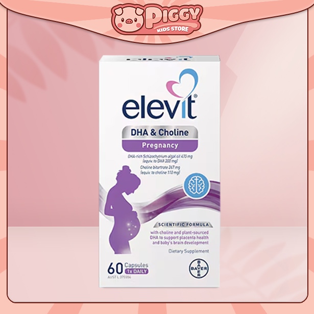 Elevit DHA & Choline Pregnancy Bayer 60 tablets supports the ...