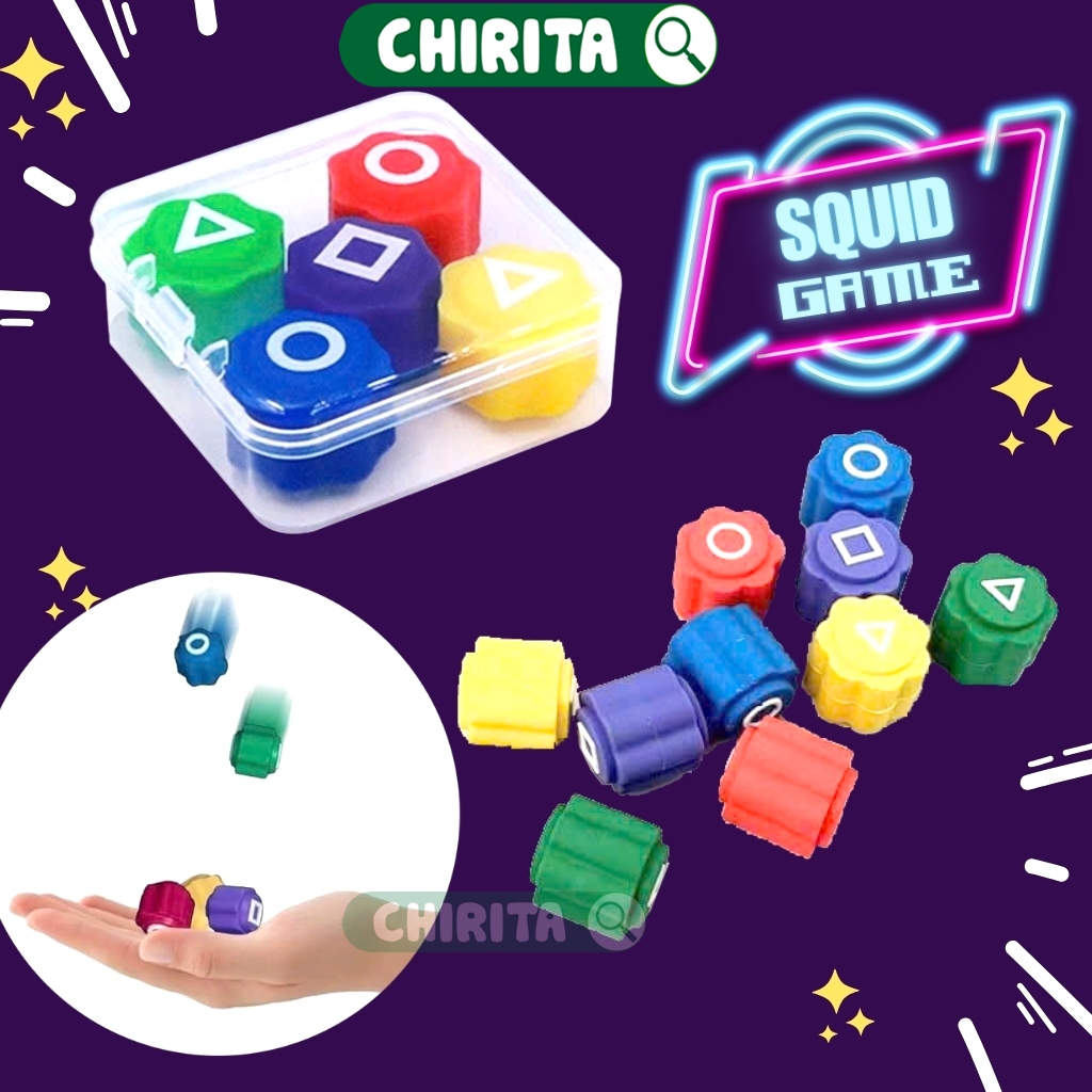Squid Game Set 2 Gonggi Box of 5 - Squid Game 2 Chirita Traditional ...