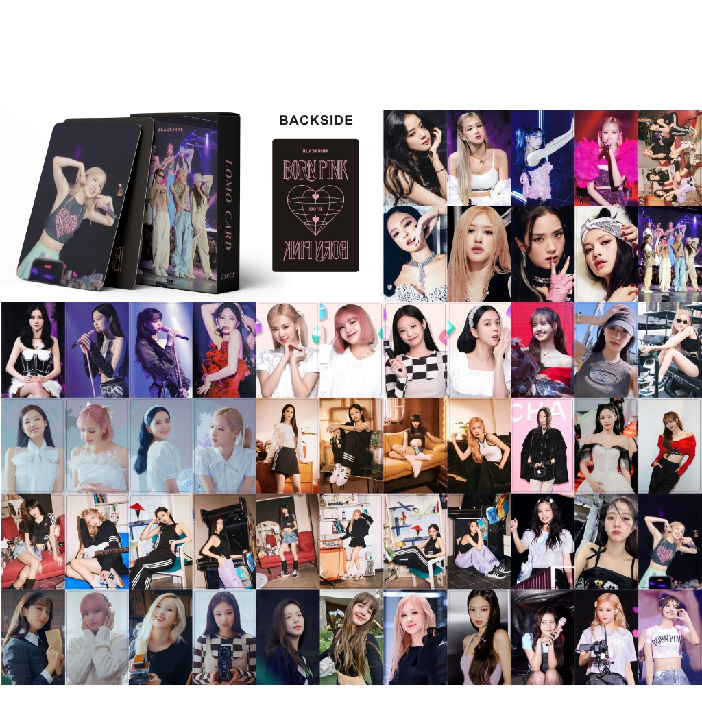 54 Collectible Cards singer Rose Solo Lomo Card blackpink band with ...
