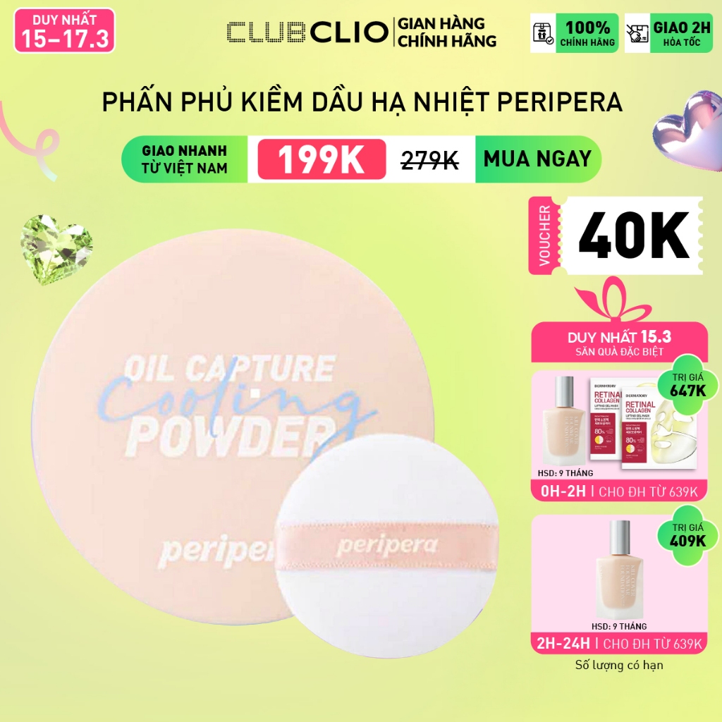 [Only 15.3]peripera Oil Capture Cooling Powder 11G | Shopee Malaysia