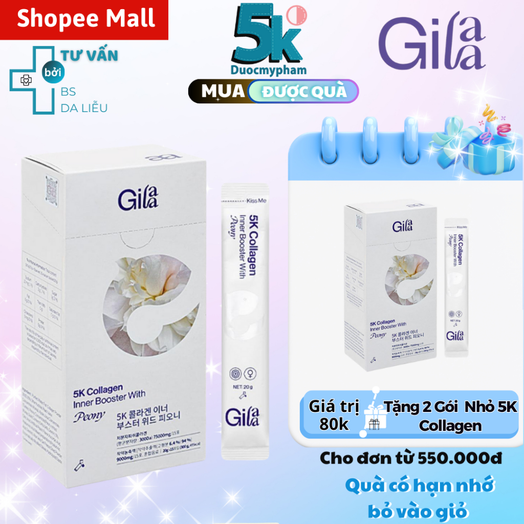 Gilaa Super Molecular Collagen Drink 300da Combined with Saffron for ...