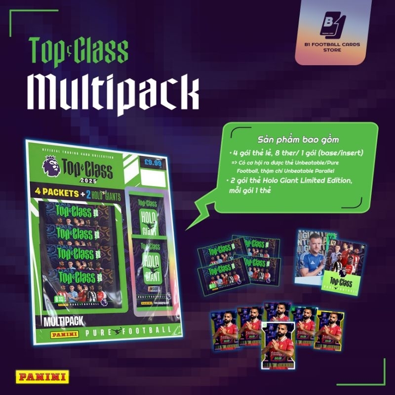Multipack - Panini Top Class 2025 Premier League - Genuine Premier ...
