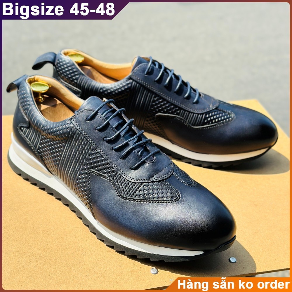 Luxury genuine leather sneakers big size 45 46 47 48 for men with big ...