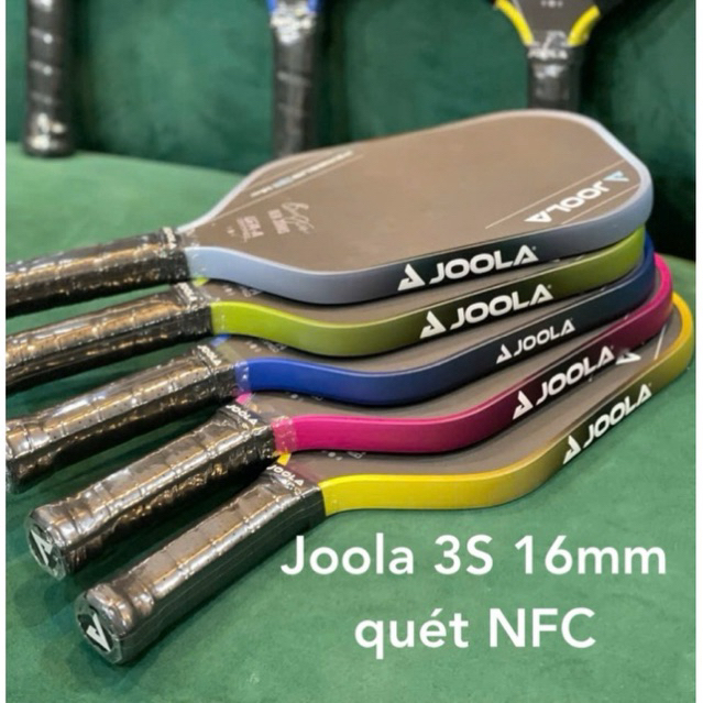 Joola 3s 16mm Pickleball racket with NFC, high quality Carbon material, comes with ball and grip ...