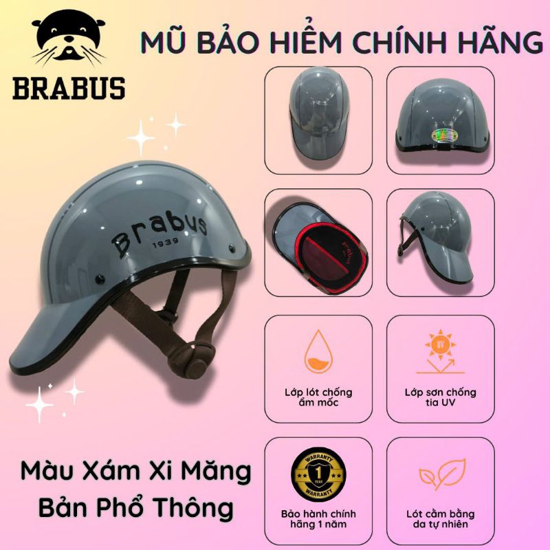 Genuine BRABUS helmet, cement color, universal version, no back cutout ...
