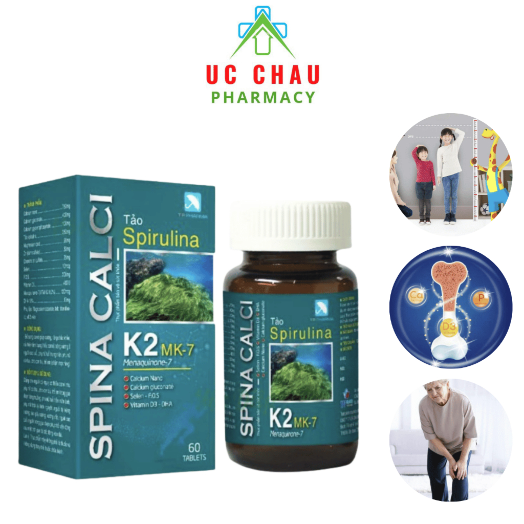Calcium Spirulina SPINA CALCI K2 – Calcium Supplement for Pregnant ...