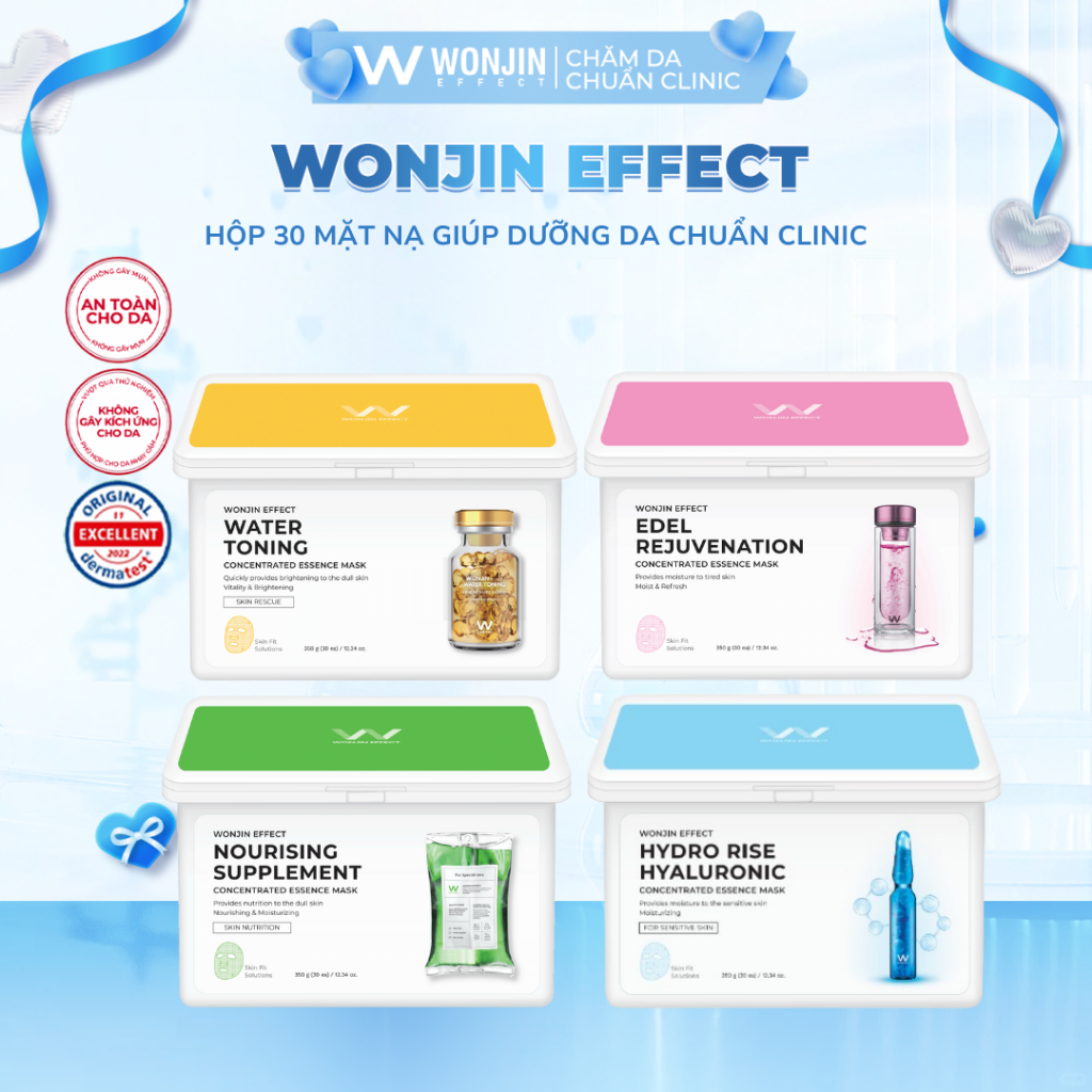 Box of 30 Masks to Help Nourish Clinic Standard Skin Every Day WonJin ...