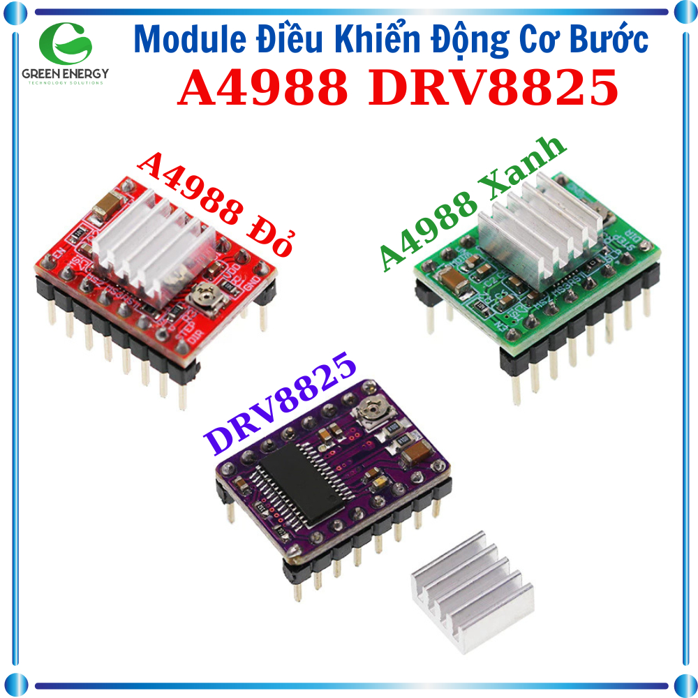 Stepper Motor Control Module A4988 / DRV8825 for 3D Printer | Shopee ...