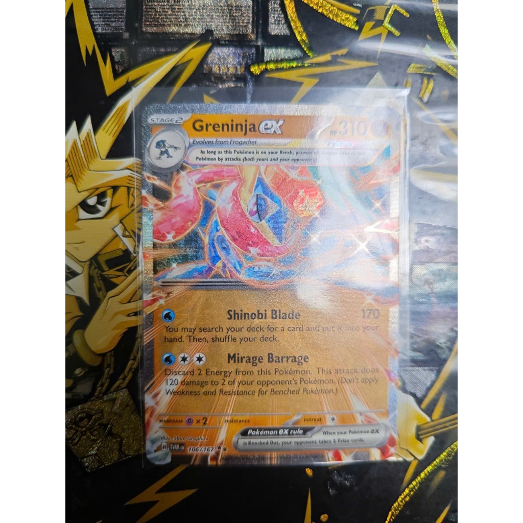 Pokemon Cards - TCG - Greninja ex (106/167) [Scarlet & Violet: Twilight Masquerade] | Shopee ...