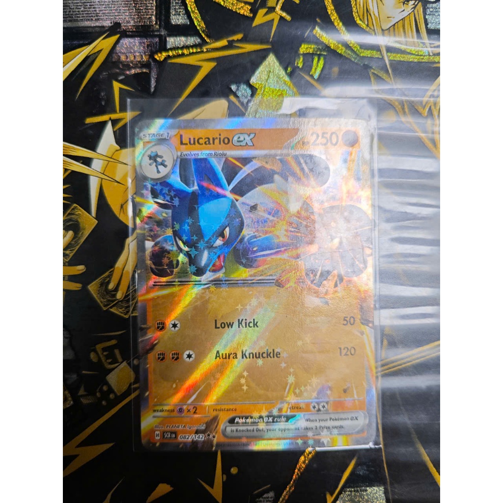 Pokemon Cards - TCG - Lucario ex (082/142) [Scarlet & Violet: Stellar Crown] | Shopee Malaysia
