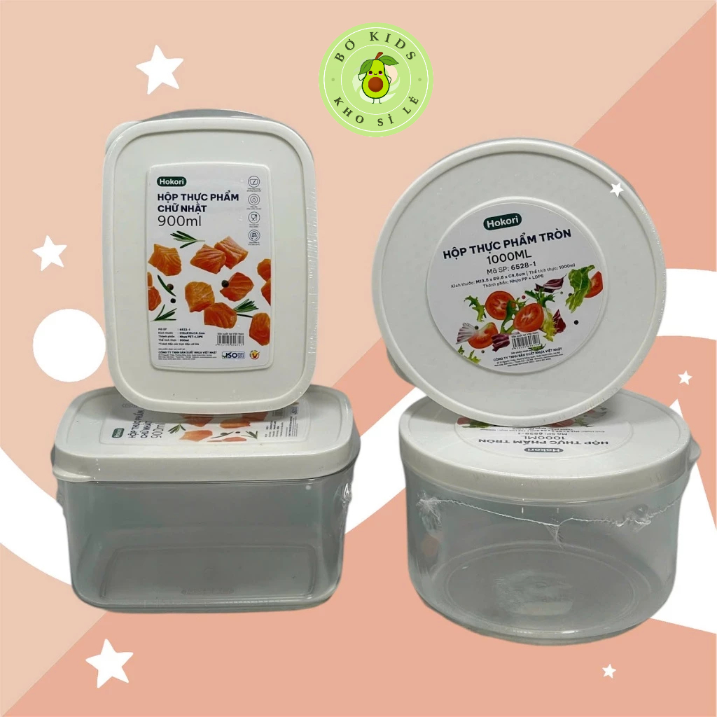 Combo of 3 round and rectangular plastic boxes from 900ml - 1000ml ...