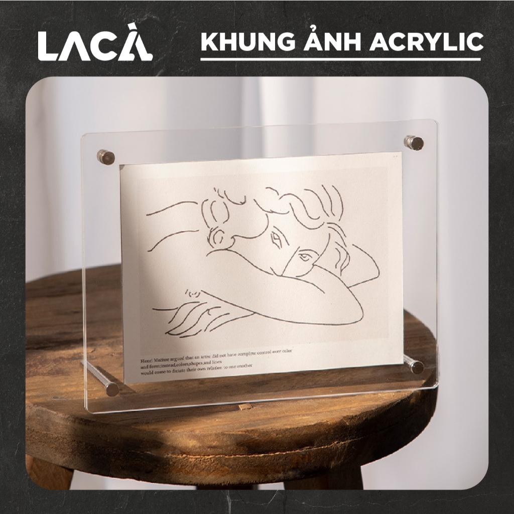 Double-Sided Transparent Acrylic Photo Frame Stand – Photo Display ...