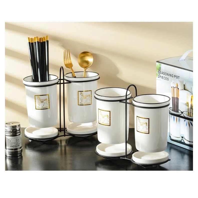 Double Ceramic Chopsticks Rack, Drainage Chopsticks Rack, Household ...