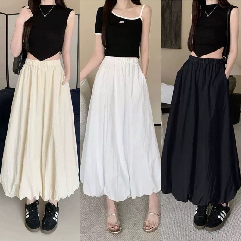 Lovely feminine long skirt Azhu (QCCC) | Shopee Malaysia