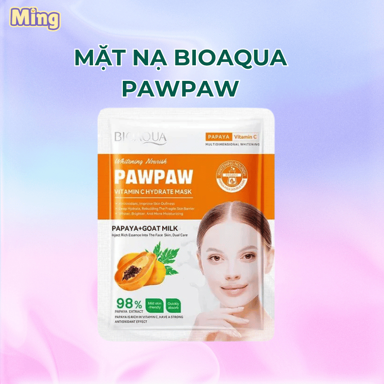 Bioaqua Pawpaw Papaya Mask, Moisturizing, Brightening, Intensive ...