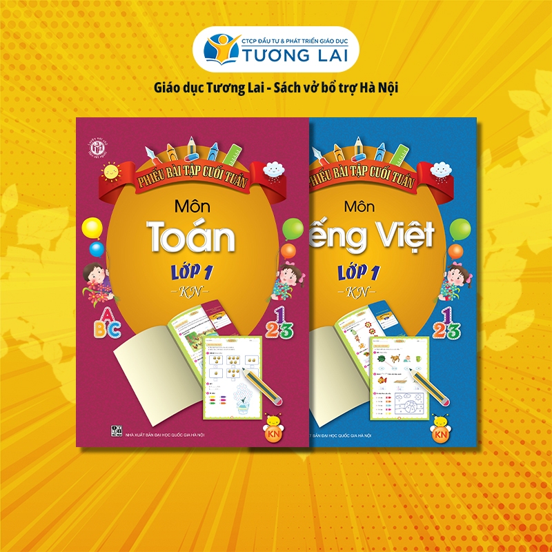 Book - Vietnamese math weekend exercise sheets for grade 1 (2 volumes ...