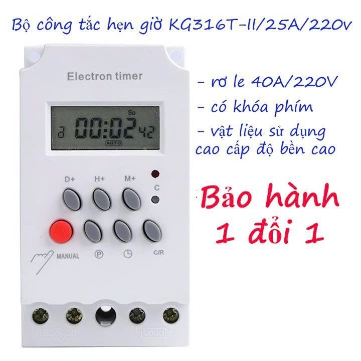 KG316T-II smart timer switch, industrial standard 25A automatic on/off ...