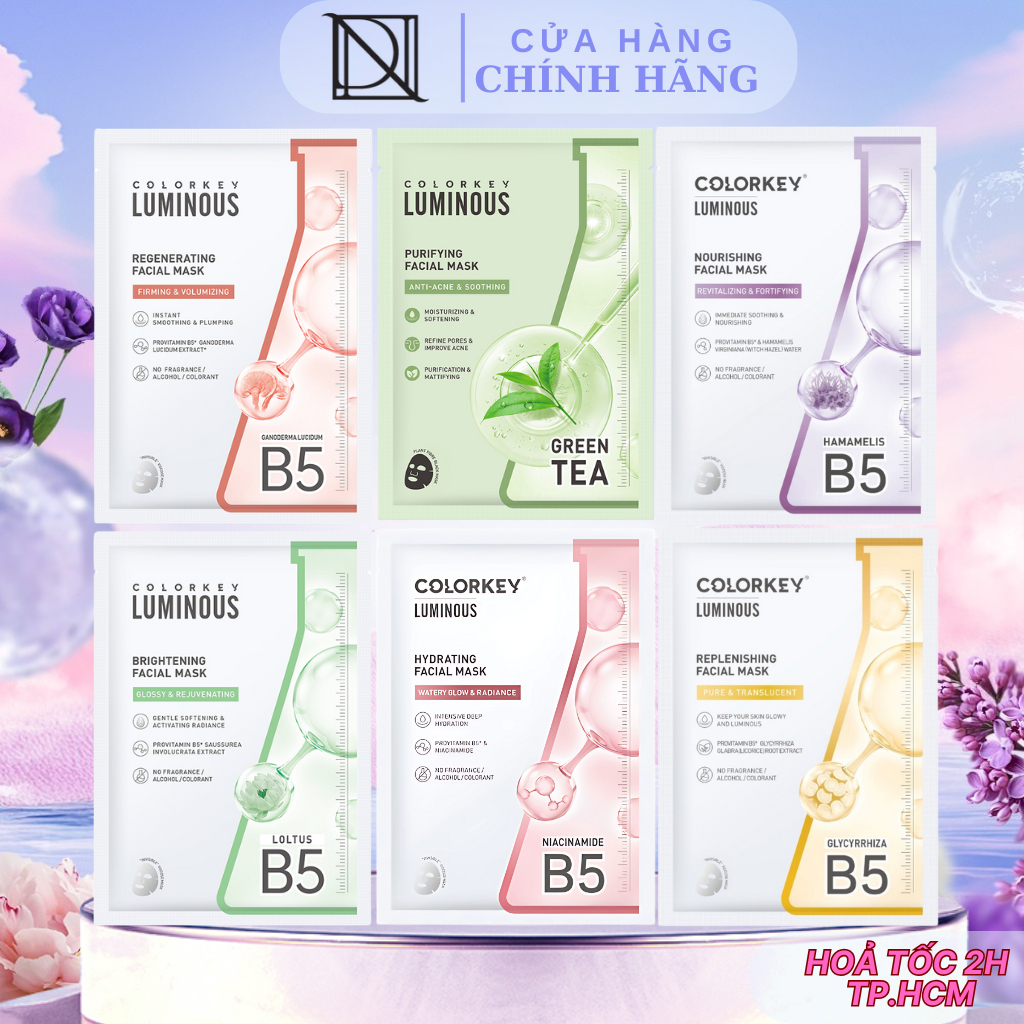 Colorkey Luminous Vitamin B5 Facial Mask 25ml | Shopee Malaysia