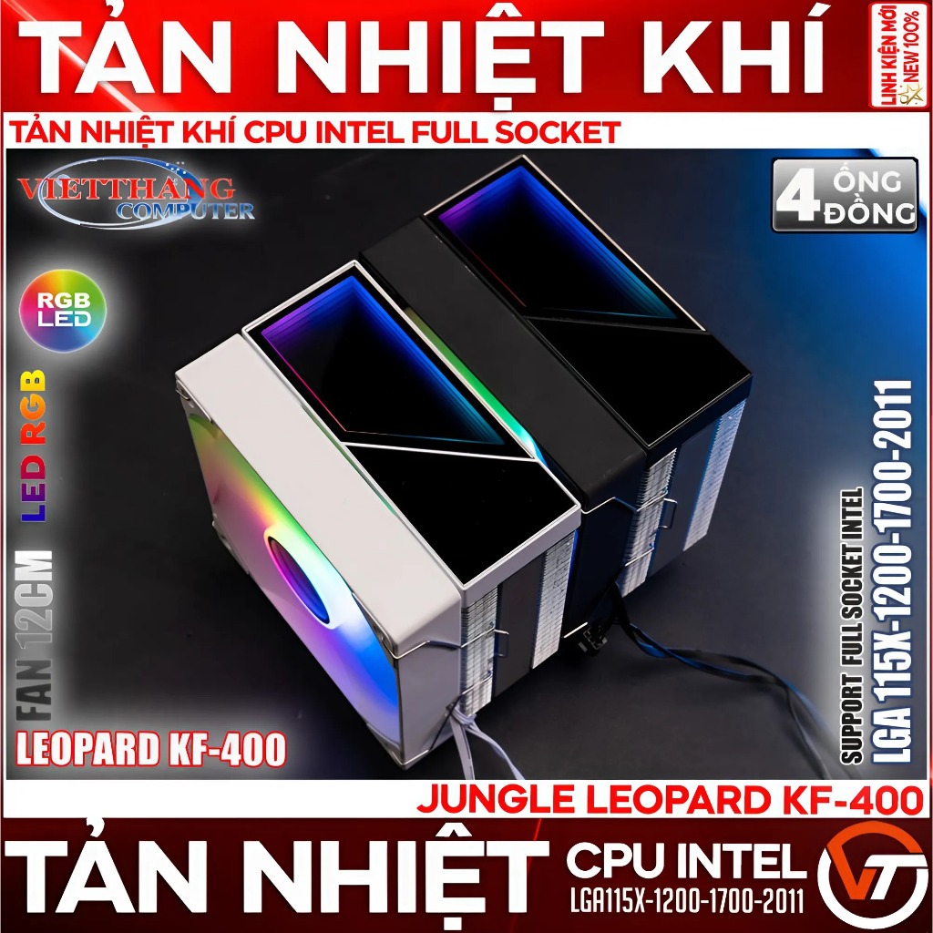 Jungle Leopard KF-400 Back Full Socket Intel Tower Air Cooler (LGA 2011 ...