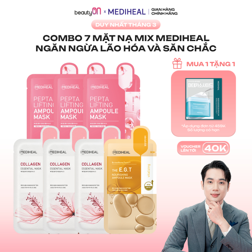Combo of 7 Mediheal Masks to Firm, Regenerate, and Nourish the Skin ...