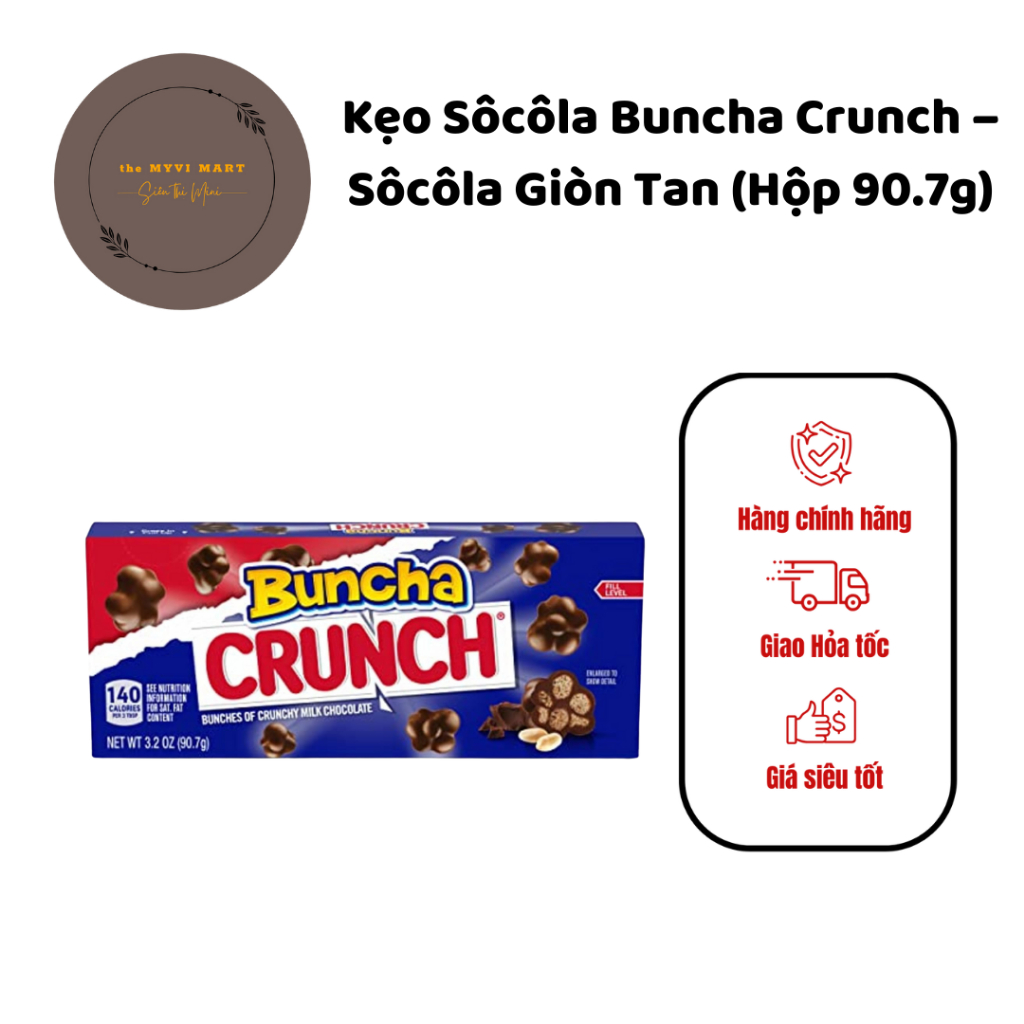 Buncha Crunch Chocolate Candy – Crispy Chocolate (90.7g Box) | Shopee Malaysia