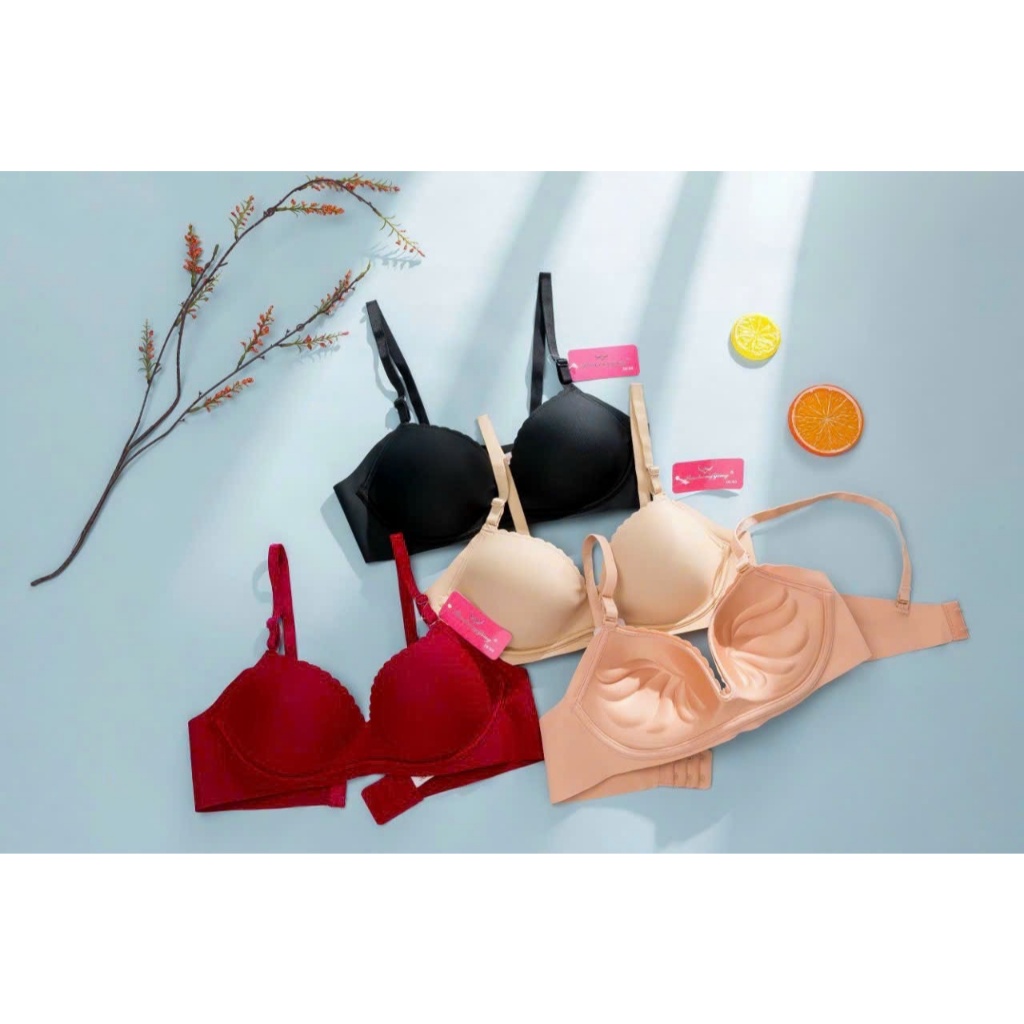 (Real photo) Super-lifting 6-wing padded underwire bra, shaping bra ...