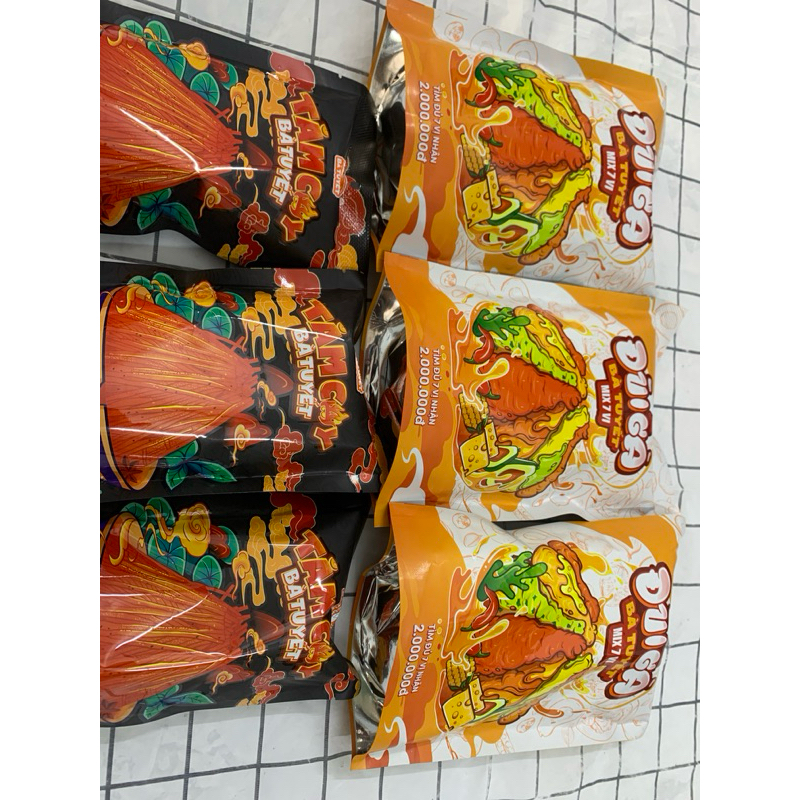 Ba Tuyet Chicken Snacks Mix 7 flavors pack 73g/Combo 3 packs/5 packs of ...