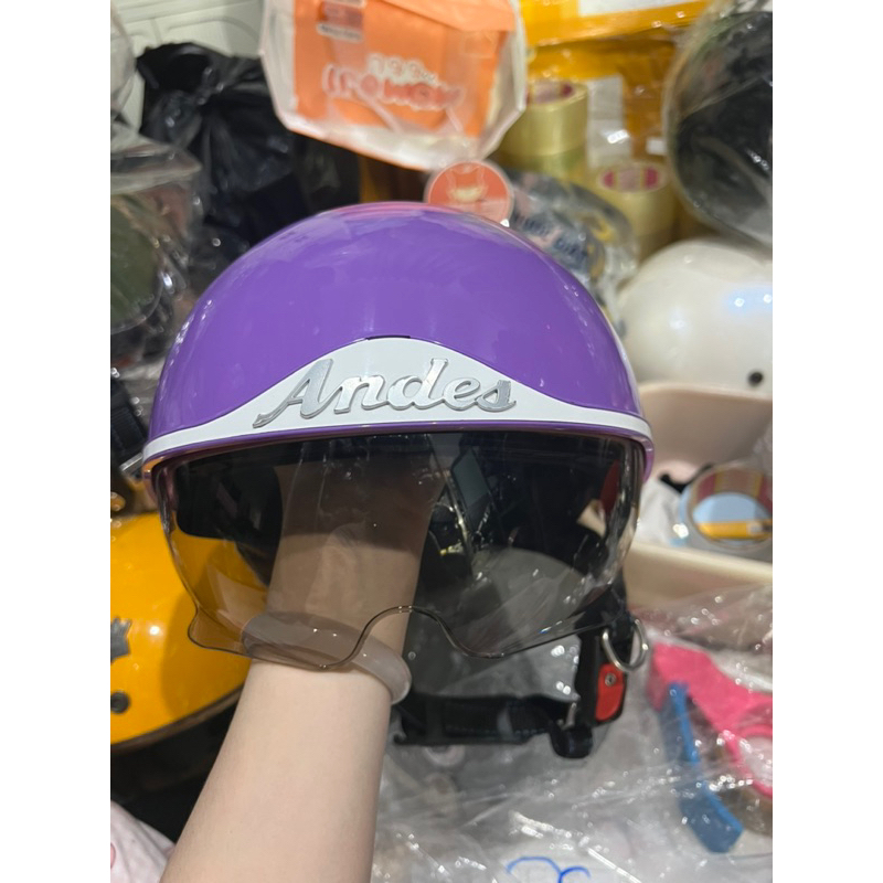 Genuine used Andes helmet missing half head m139 (old helmet) | Shopee ...