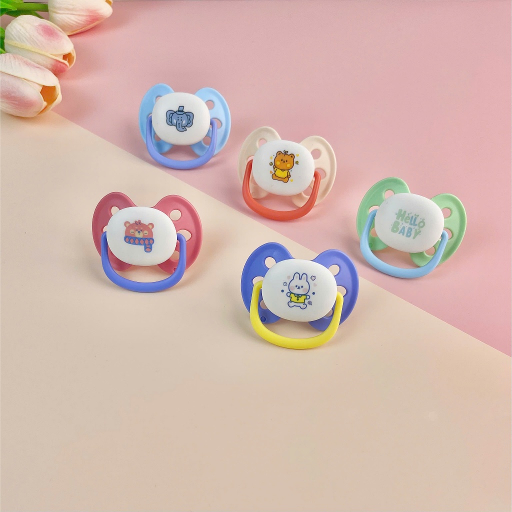 Jubon SUPER SOFT silicone pacifier 2 SIZES for babies to sleep easily ...