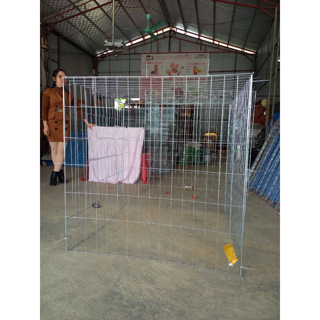 80 cm cage with 2 or 8 slats, 4 square vertical edges without tray ...