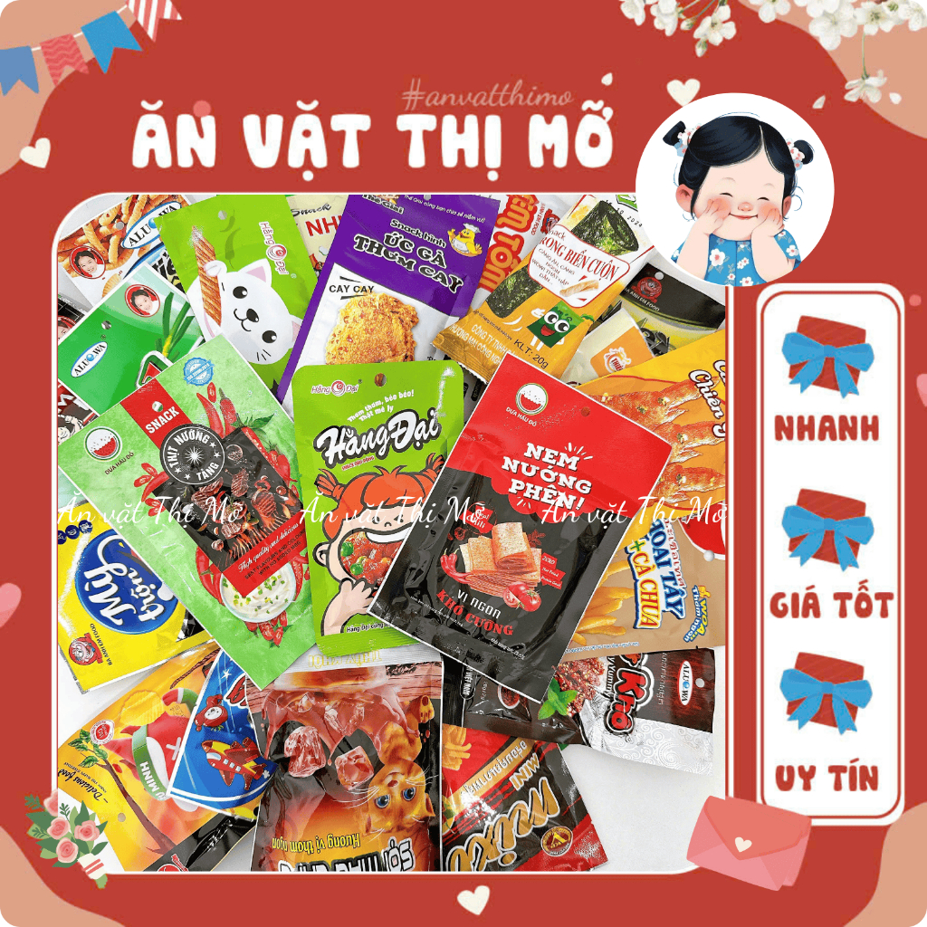 Spicy seasoned toothpicks, instant snacks of many types of Hang Dai ...