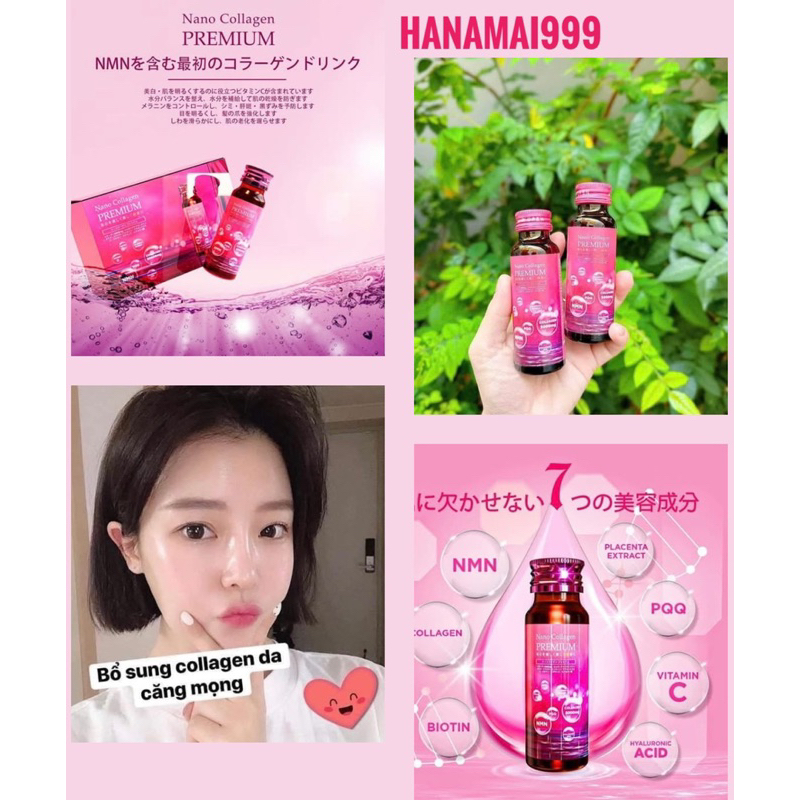 Nano Collagen Premium 50000mg drink supplemented with NMN to prevent ...
