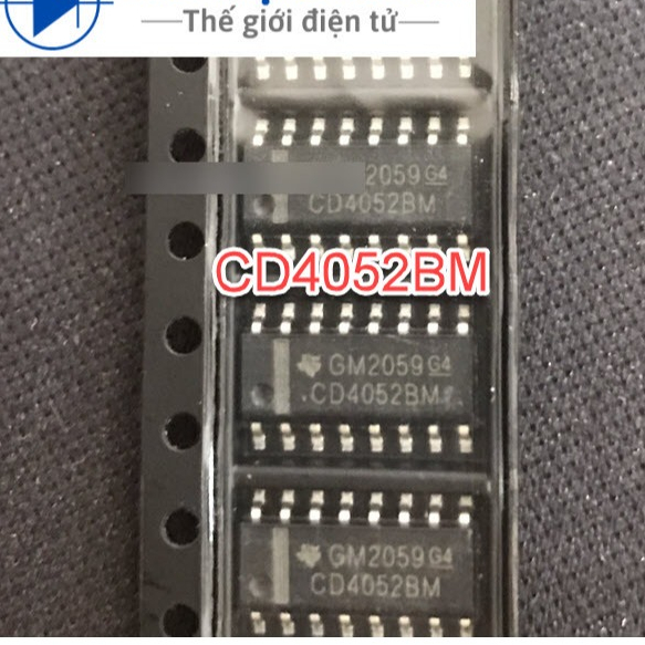10 IC NUMBER CD4052 COMPONENTS CD4052BM 4052 SOP-16 (STICKERS) | Shopee ...