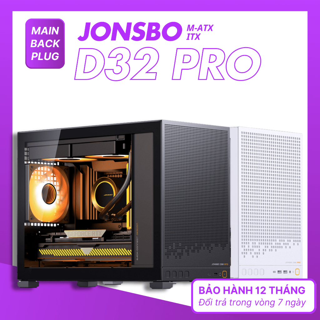 Pc Main Case M-ATX Back Plug Jonsbo D32 STD D32 PRO Mini Tower Mesh Glass Computer Case | Shopee ...