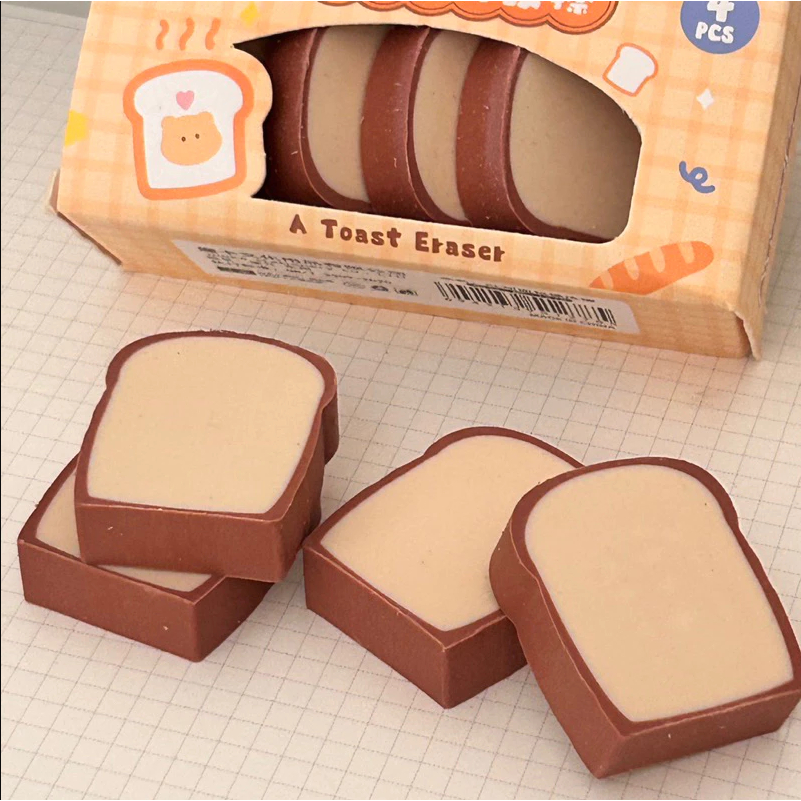 Set of 4 Korean erasers, shaped like noodles. | Shopee Malaysia