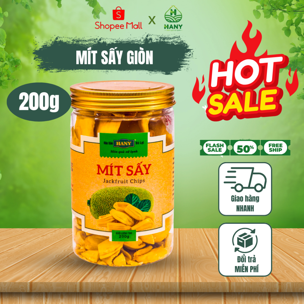 Hany Crispy Dried Jackfruit Da Lat Specialty Sweet Taste 200g Box ...