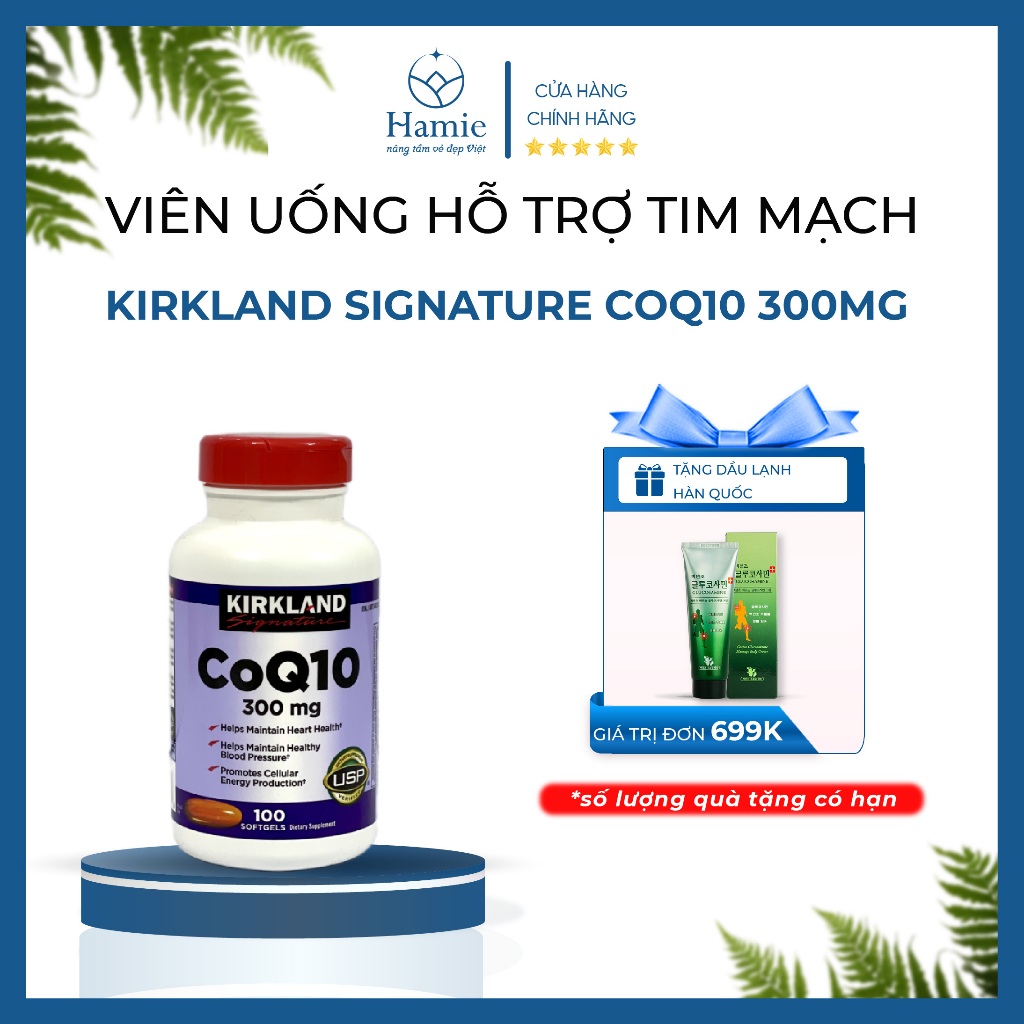Kirkland Signature CoQ10 Cardiovascular Support Pills 300mg 100 US ...